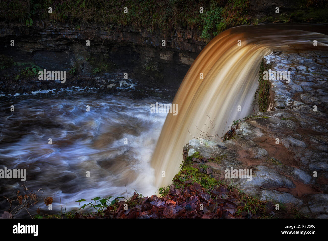Top view river waterfalls hi-res stock photography and images - Alamy