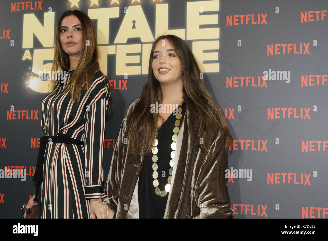 Rome, Italy. 07th Dec, 2018. From left to right Virginie Marsan and ...