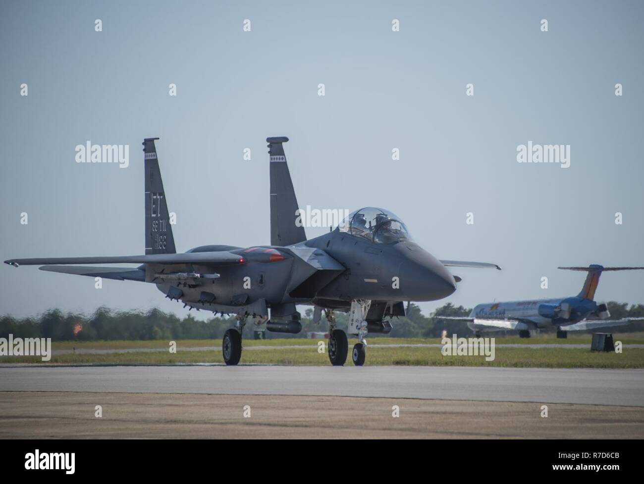 Brig. Gen. Christopher Azzano, 96th Test Wing commander, taxis down the ...