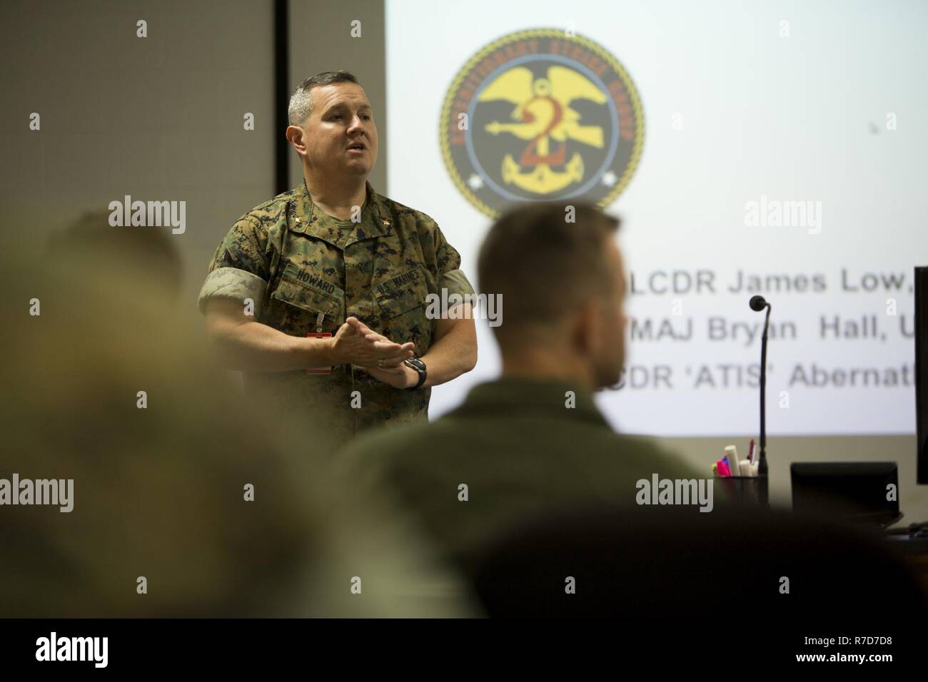 U.S. Marine Corps Maj. Jonathan Howard, a Marine Air Ground Task Force ...