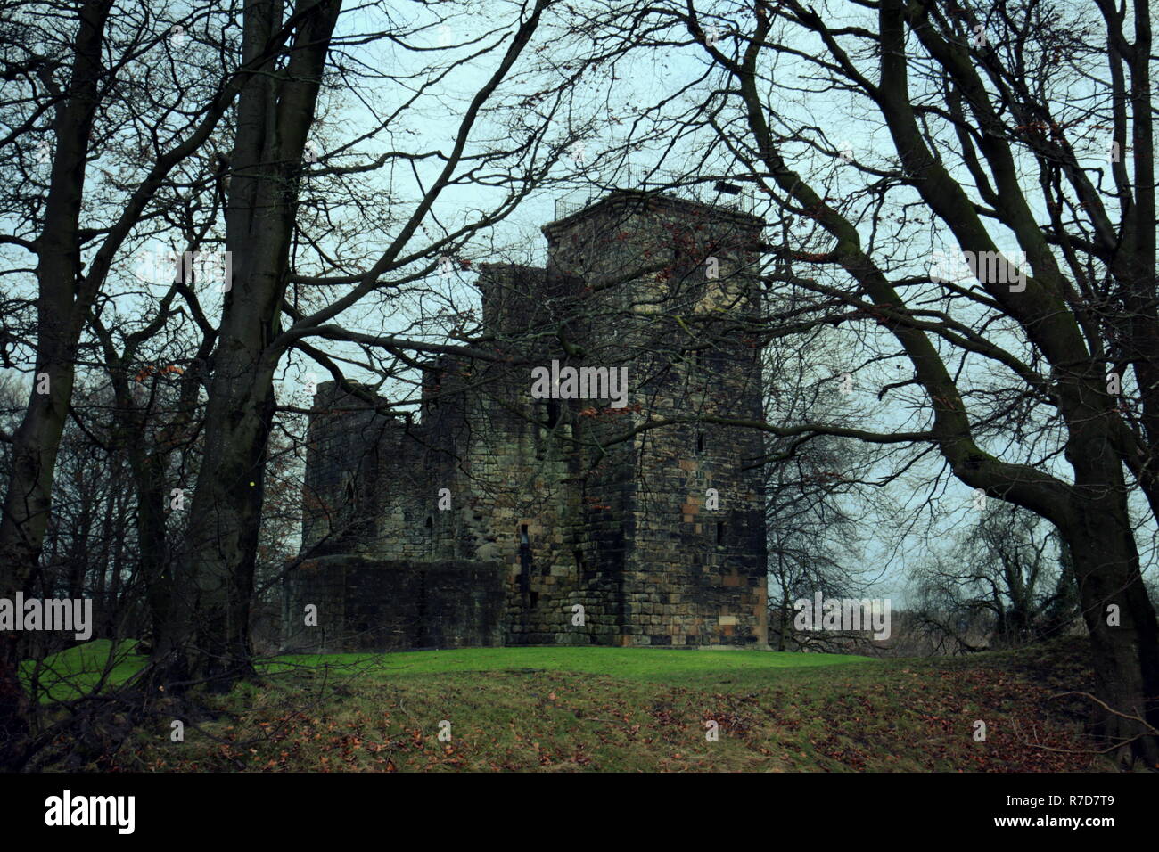 Crookston Castle Pollok area of south-west Glasgow, Scotland where mary ...