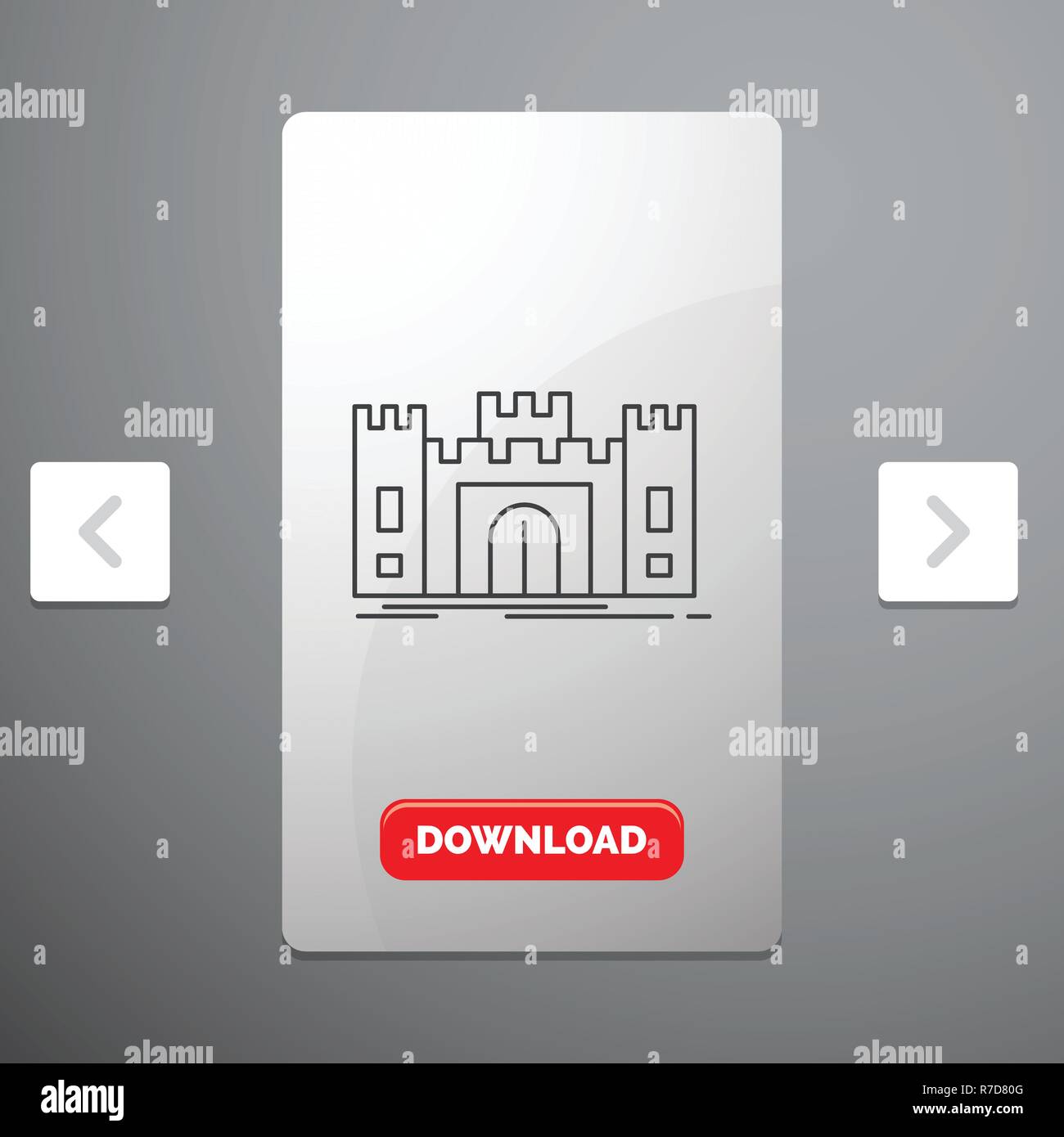 Red fort vector vectors hi-res stock photography and images - Alamy