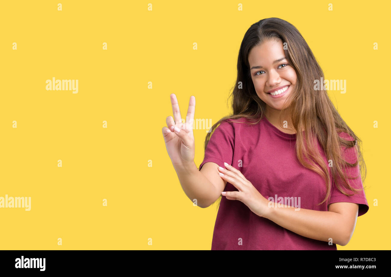 Hispanic beautiful woman winking face hi-res stock photography and ...