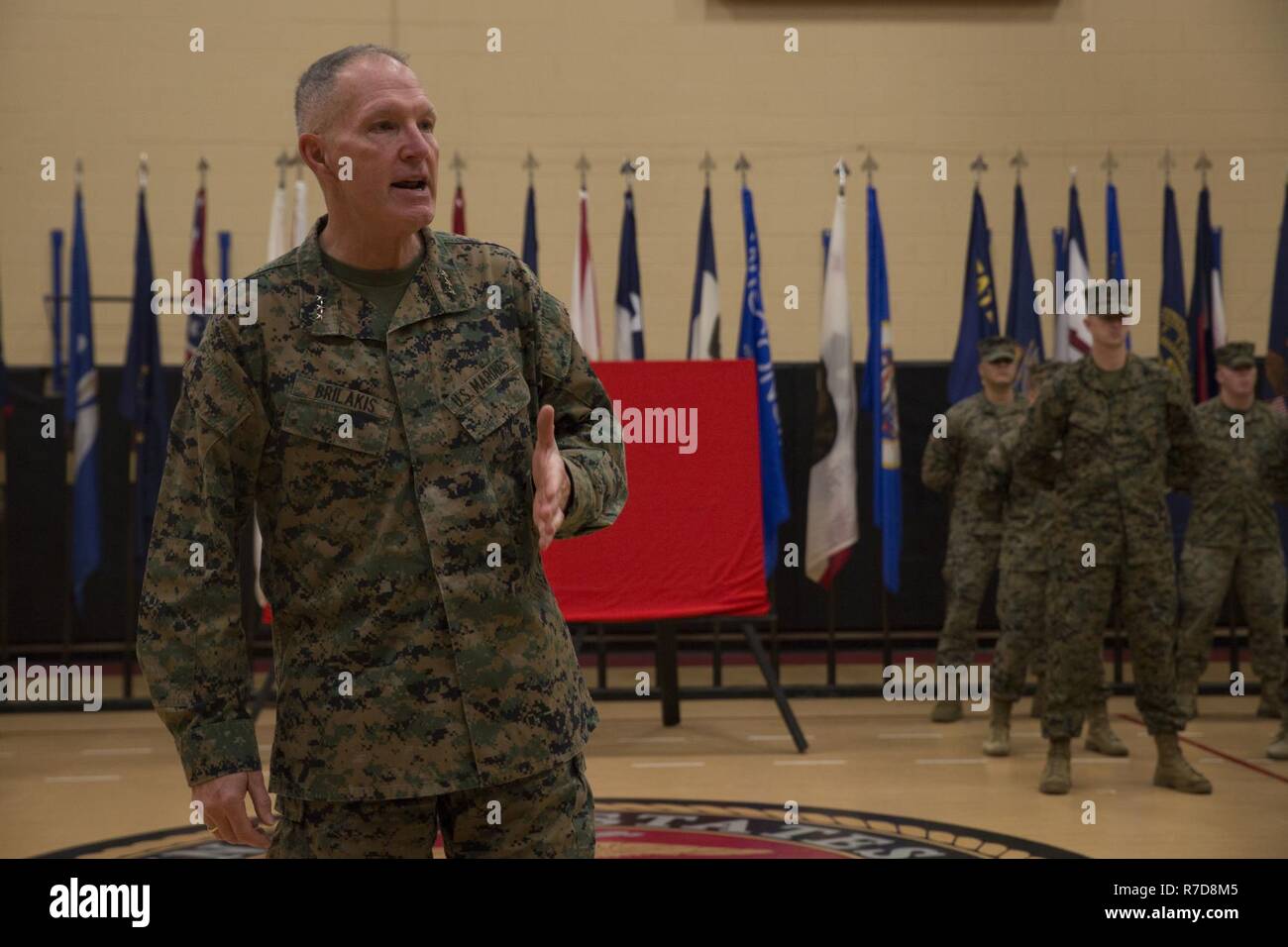 U.S. Marine Corps Lt. Gen. Mark A. Brilakis, commander of U.S. Marine ...