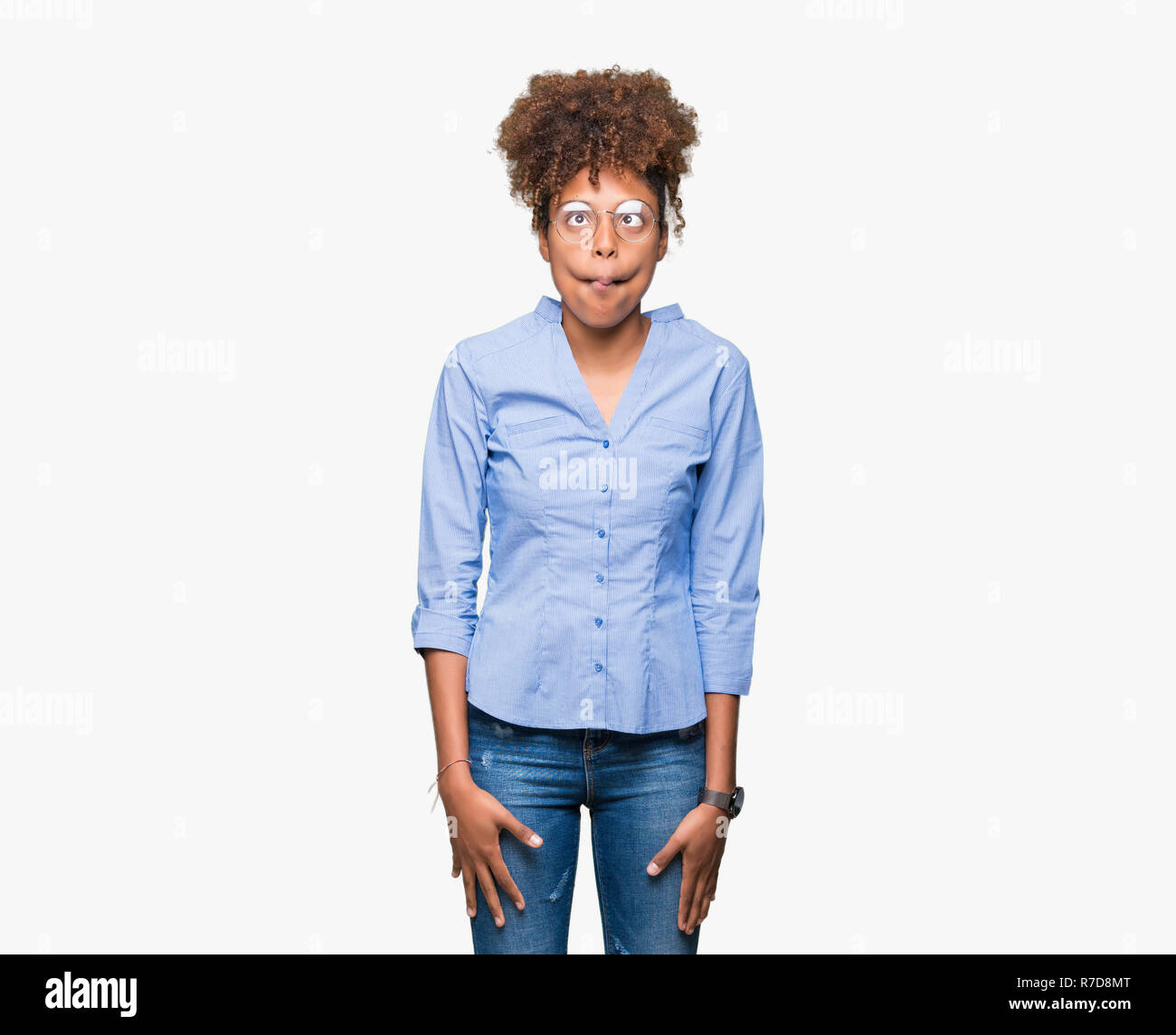 Young mad people making Cut Out Stock Images & Pictures - Alamy