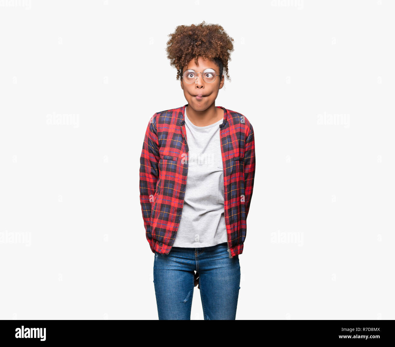 Young mad people making Cut Out Stock Images & Pictures - Alamy