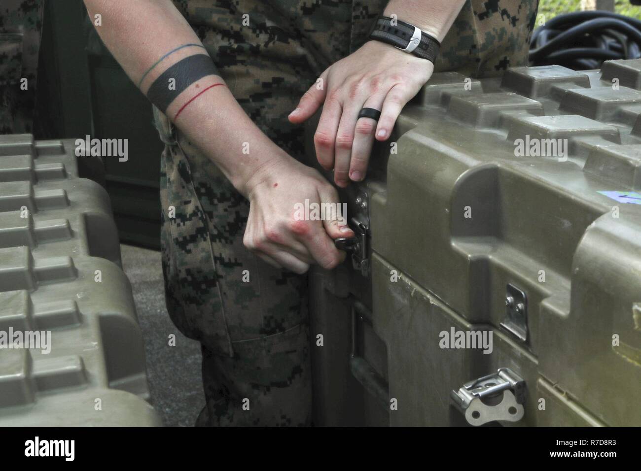 U.S. Marine Corps Pfc. Madeline Jones, a reproduction specialist with ...