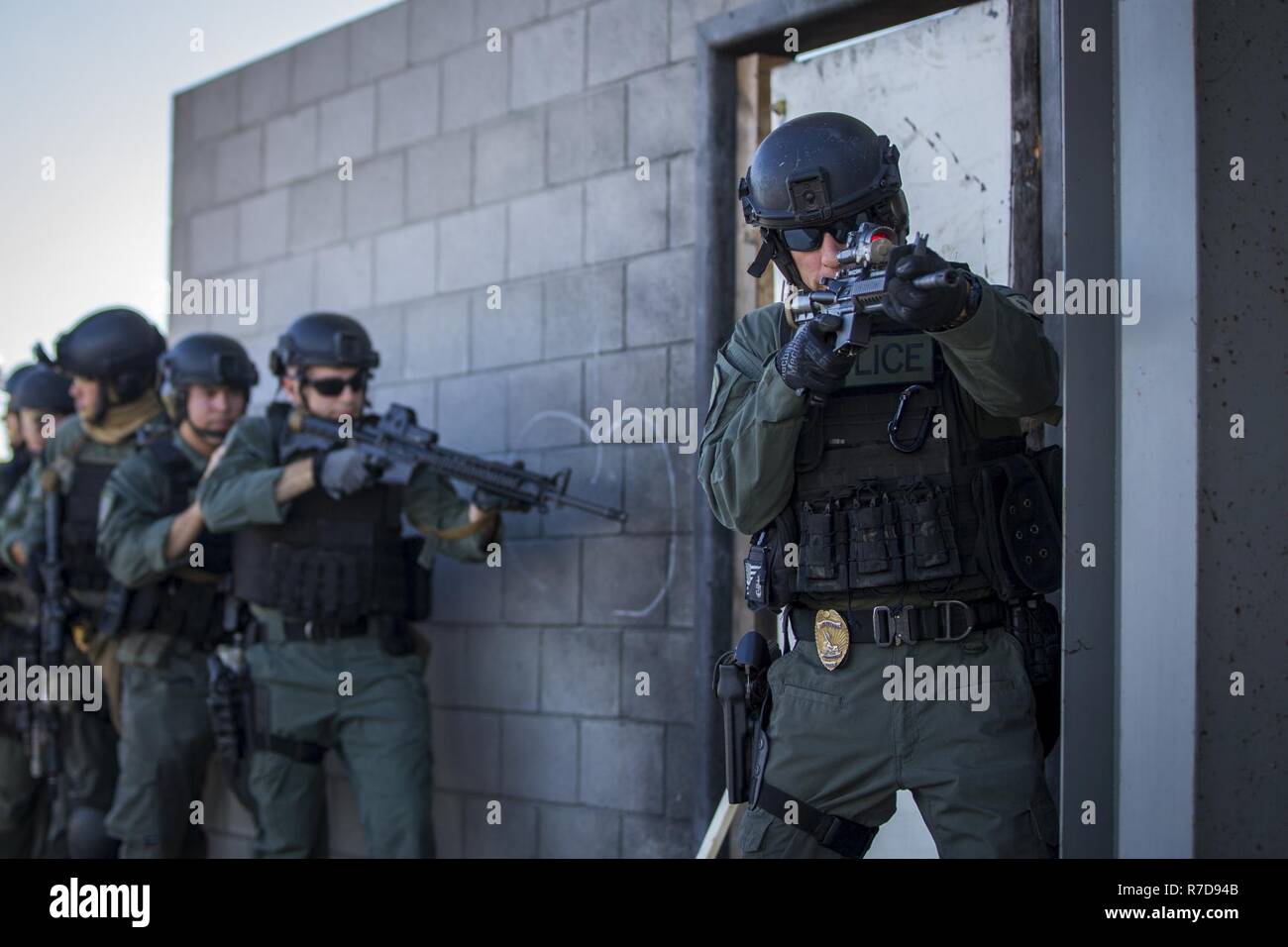 Cpl. Bill Rhode, special reaction team (SRT) member, Marine Corps ...