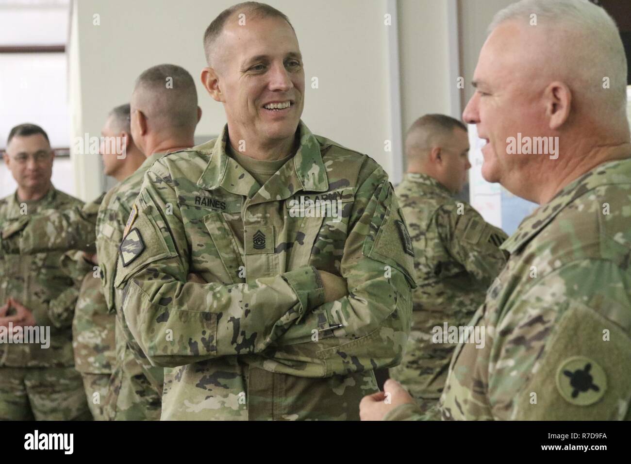 Command Sgt. Maj. John T. Raines, Mississippi National Guard senior ...