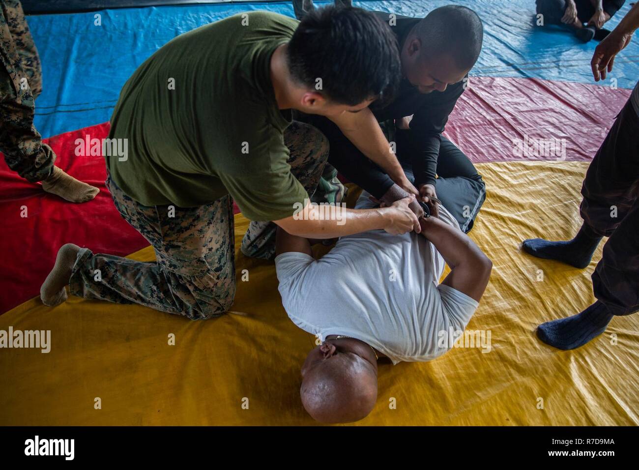 KOROR, Republic of Palau - U.S. Marine Corps Lance Cpl. Emerson Wilson ...
