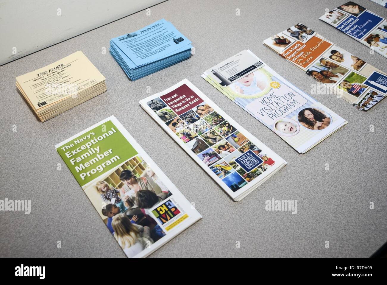 FFSC staff provide pamphlets of information about the resources they ...