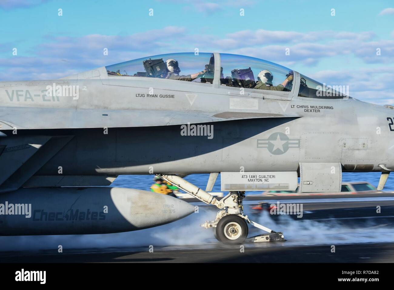 ADRIATIC SEA (Nov. 29, 2018) An F/A-18F Super Hornet, assigned to the ...