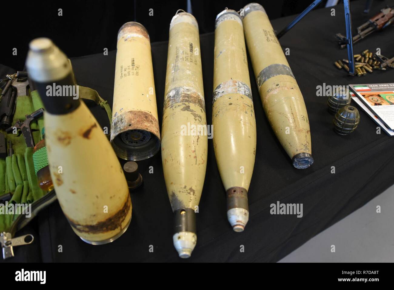 107mm Fadjr rockets Iran provided to the Taliban are seen at the ...