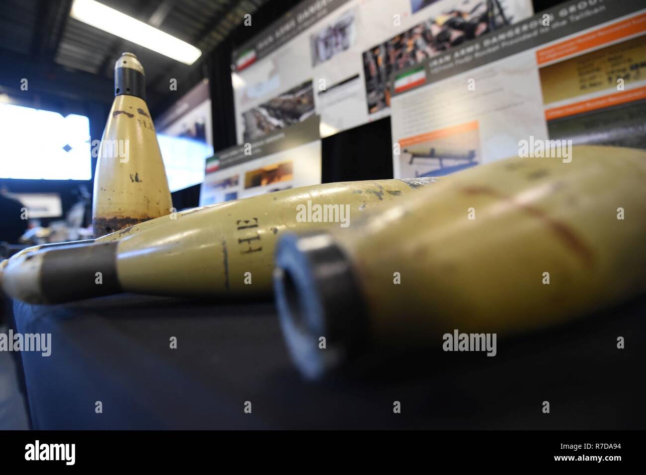 107mm Fadjr rockets Iran provided to the Taliban are seen at the ...