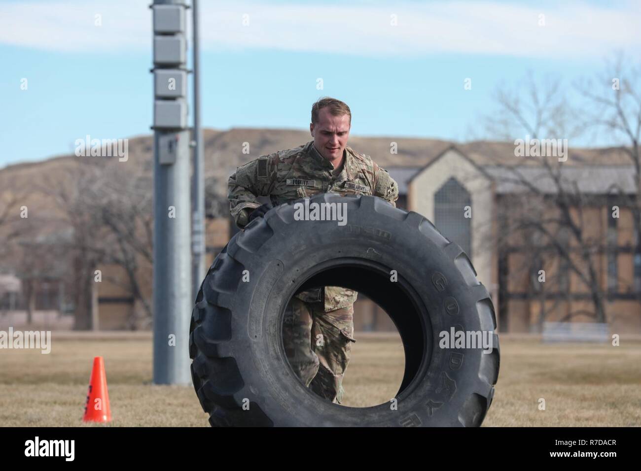 Sgt. Garrett Foskitt, assigned to Alpha Company, 52nd Brigade Engineer ...