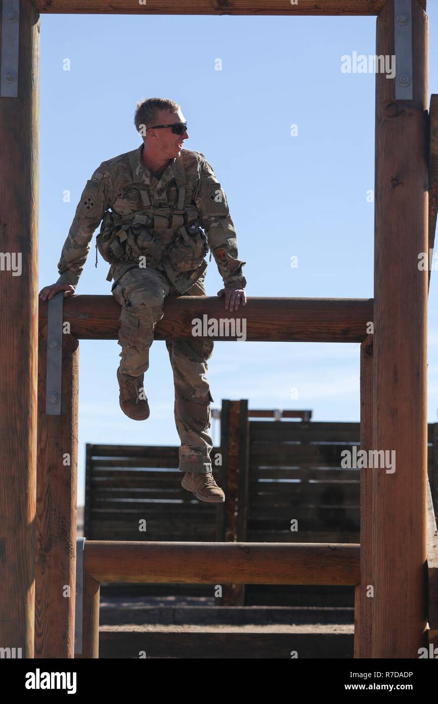 1st Lt. Dustin St. Arnaud, assigned to Alpha Company, 52nd Brigade ...