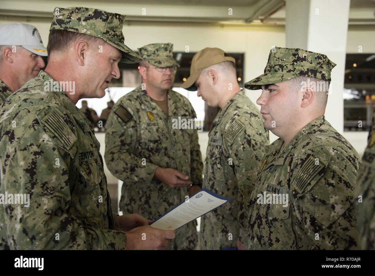 OKINAWA, Japan (Nov. 28, 2018) Rear Adm. Greg Fenton, commander, U.S ...