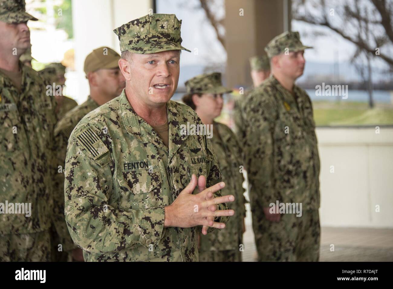 OKINAWA, Japan (Nov. 28, 2018) Rear Adm. Greg Fenton, commander, U.S ...