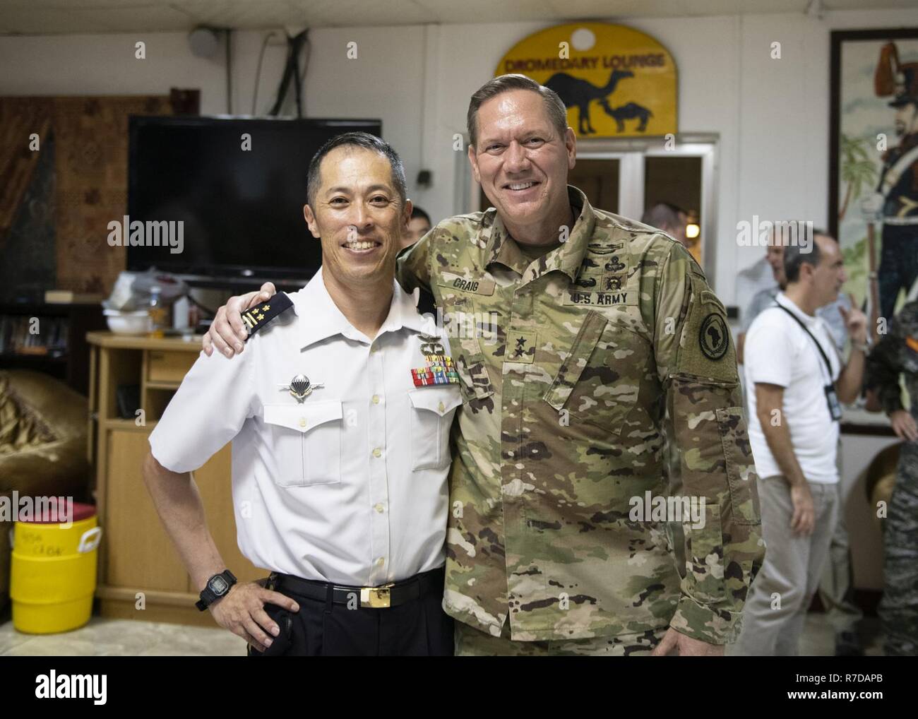 U.S. Army Maj. Gen. James D. Craig, right, commanding general, Combined ...