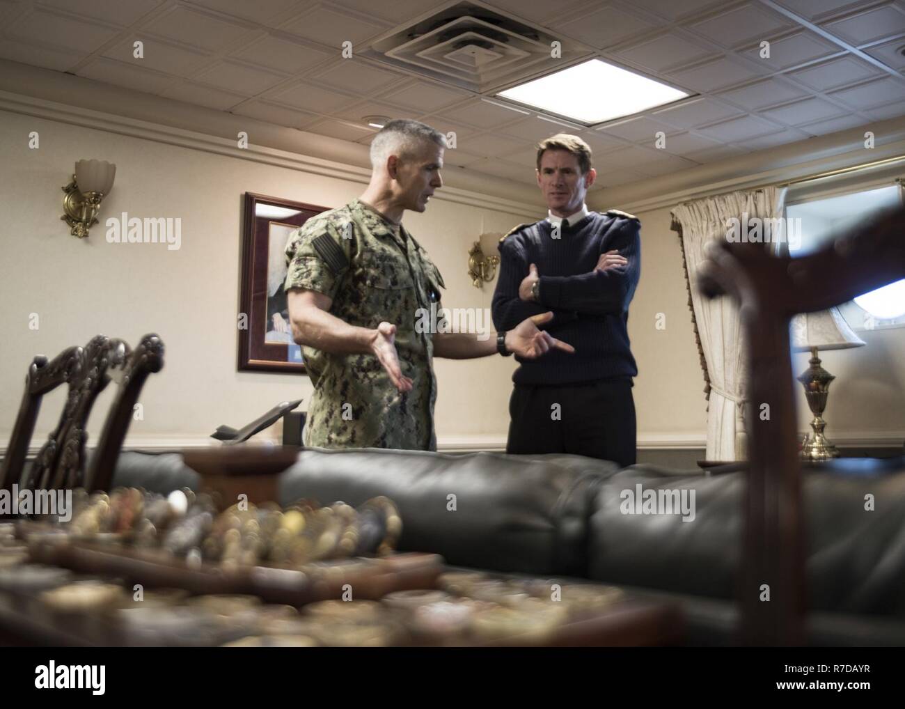 NORFOLK, Va. (Nov. 27, 2018) Capt. Kyle P. Higgins, commanding officer ...