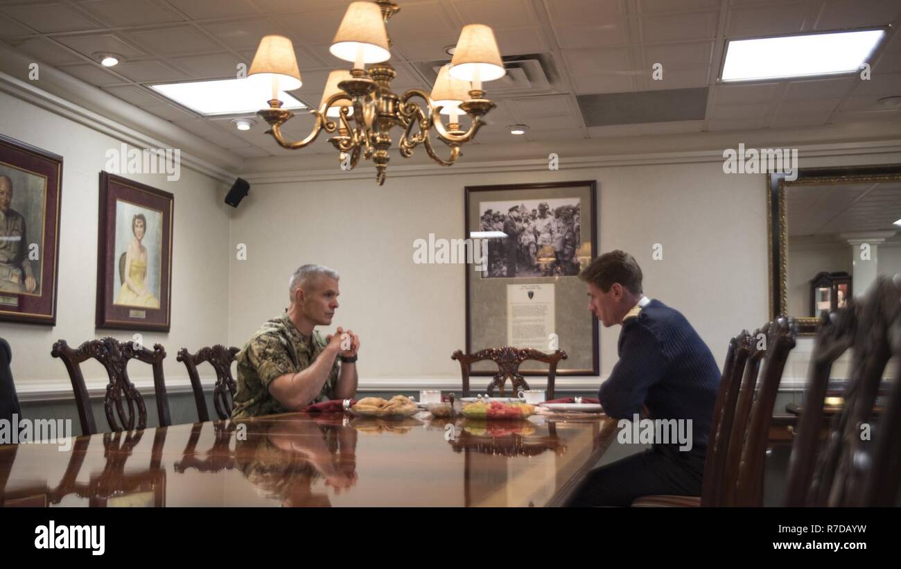 NORFOLK, Va. (Nov. 27, 2018) Capt. Kyle P. Higgins, commanding officer ...