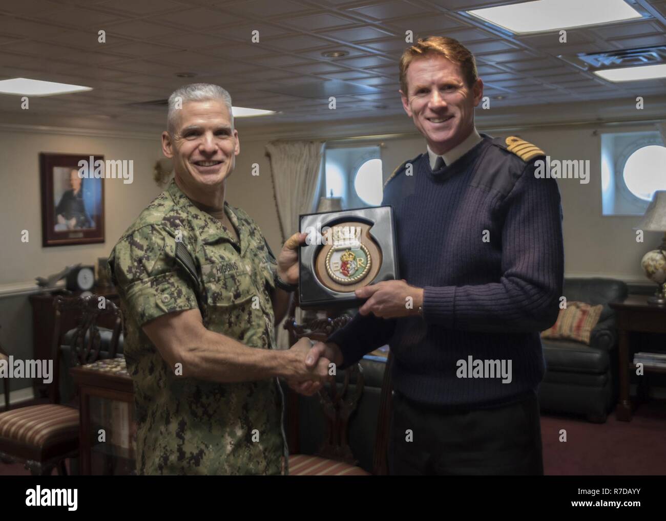 NORFOLK, Va. (Nov. 27, 2018) Capt. Kyle P. Higgins, commanding officer ...