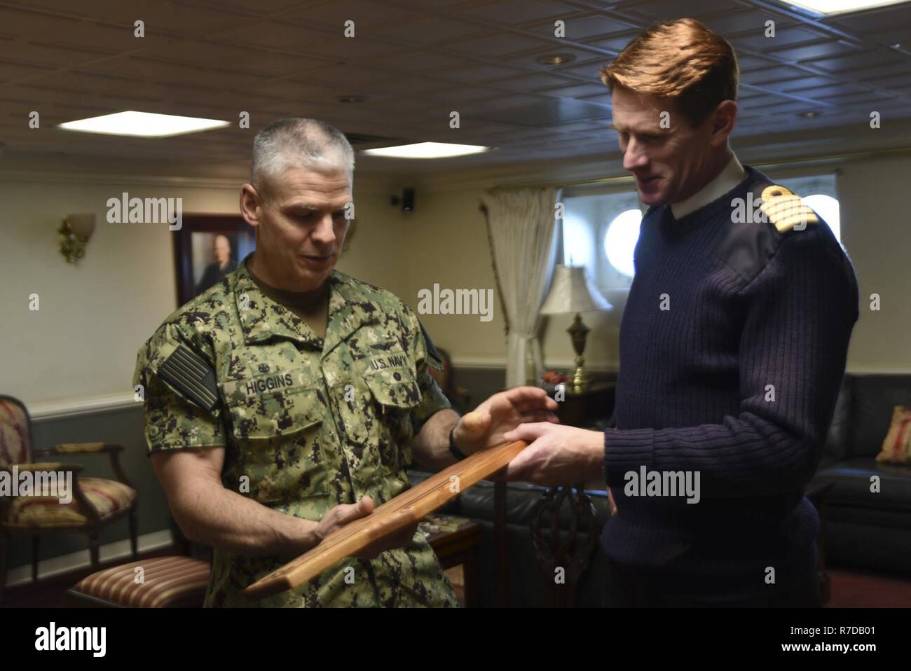 NORFOLK, Va. (Nov. 27, 2018) Capt. Kyle P. Higgins, commanding officer ...