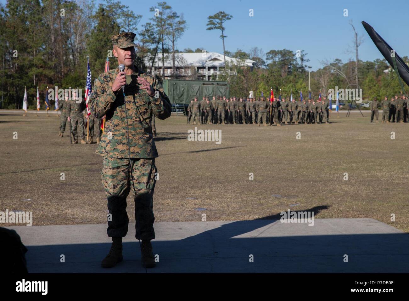 U.S. Marine Corps Brig. Gen. Kevin J. Stewart, commanding general of ...