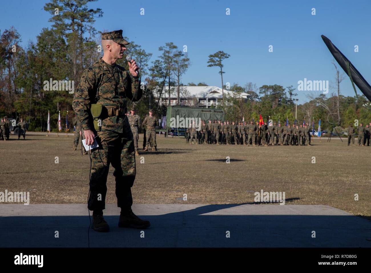 U.S. Marine Corps Col. Boyd A. Miller, commanding officer of Combat ...