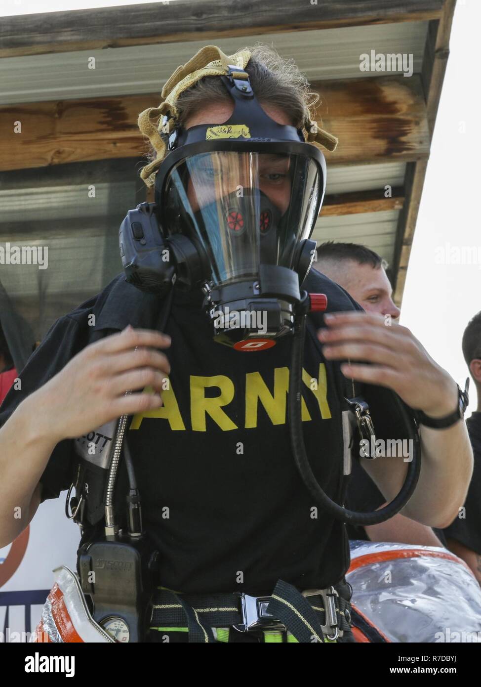 U.S. Army Sgt. Emily Sherlock, a Chemical, Biological, Radiological and ...