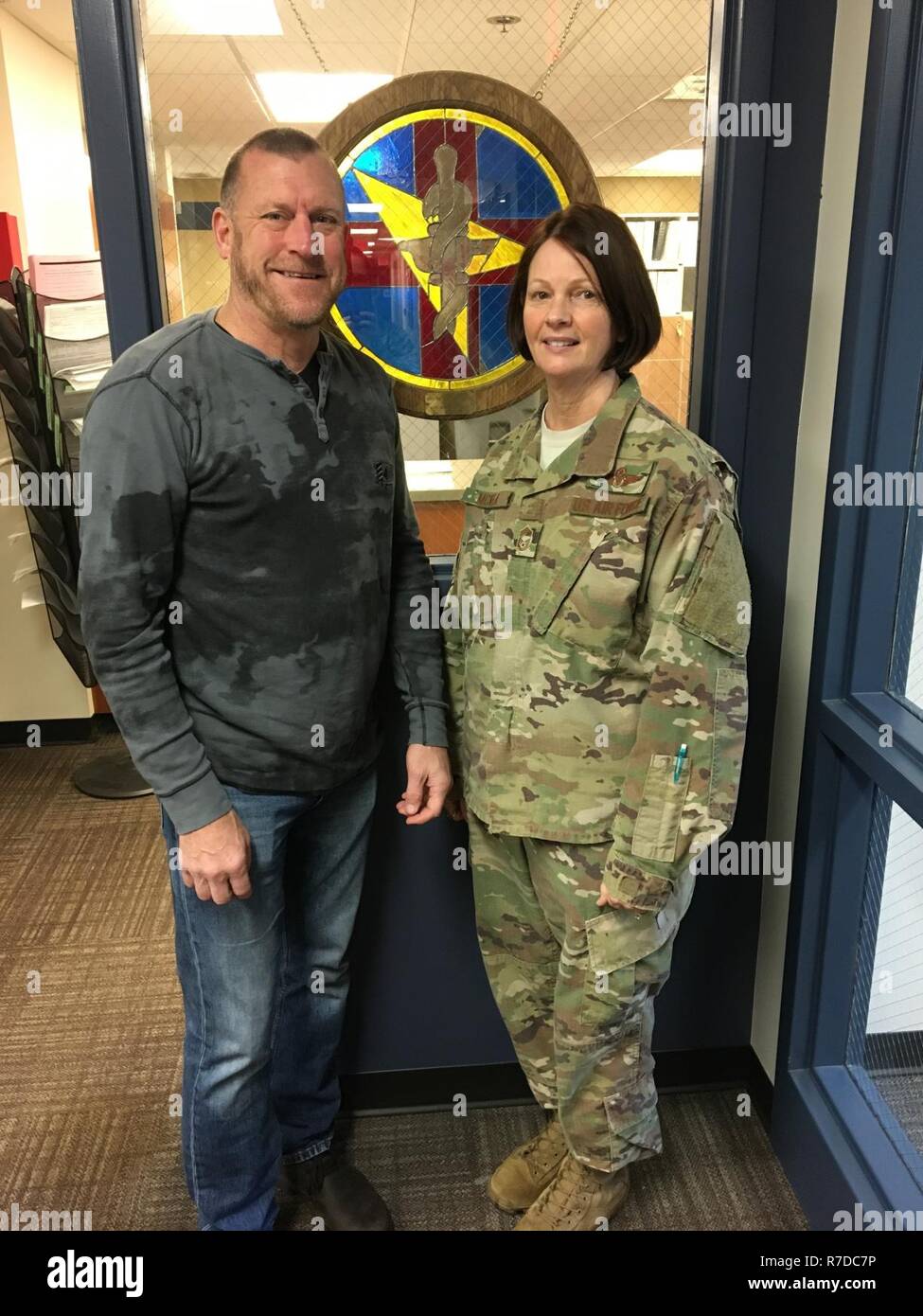 Resiliency speaker Tim Brown and Chief Master Sgt. Saudi McVea spread ...