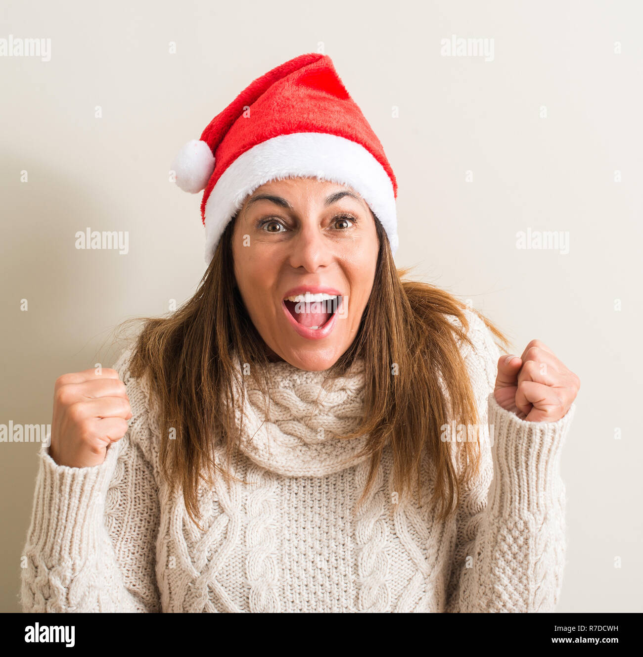 Cheering santa claus hi-res stock photography and images - Alamy