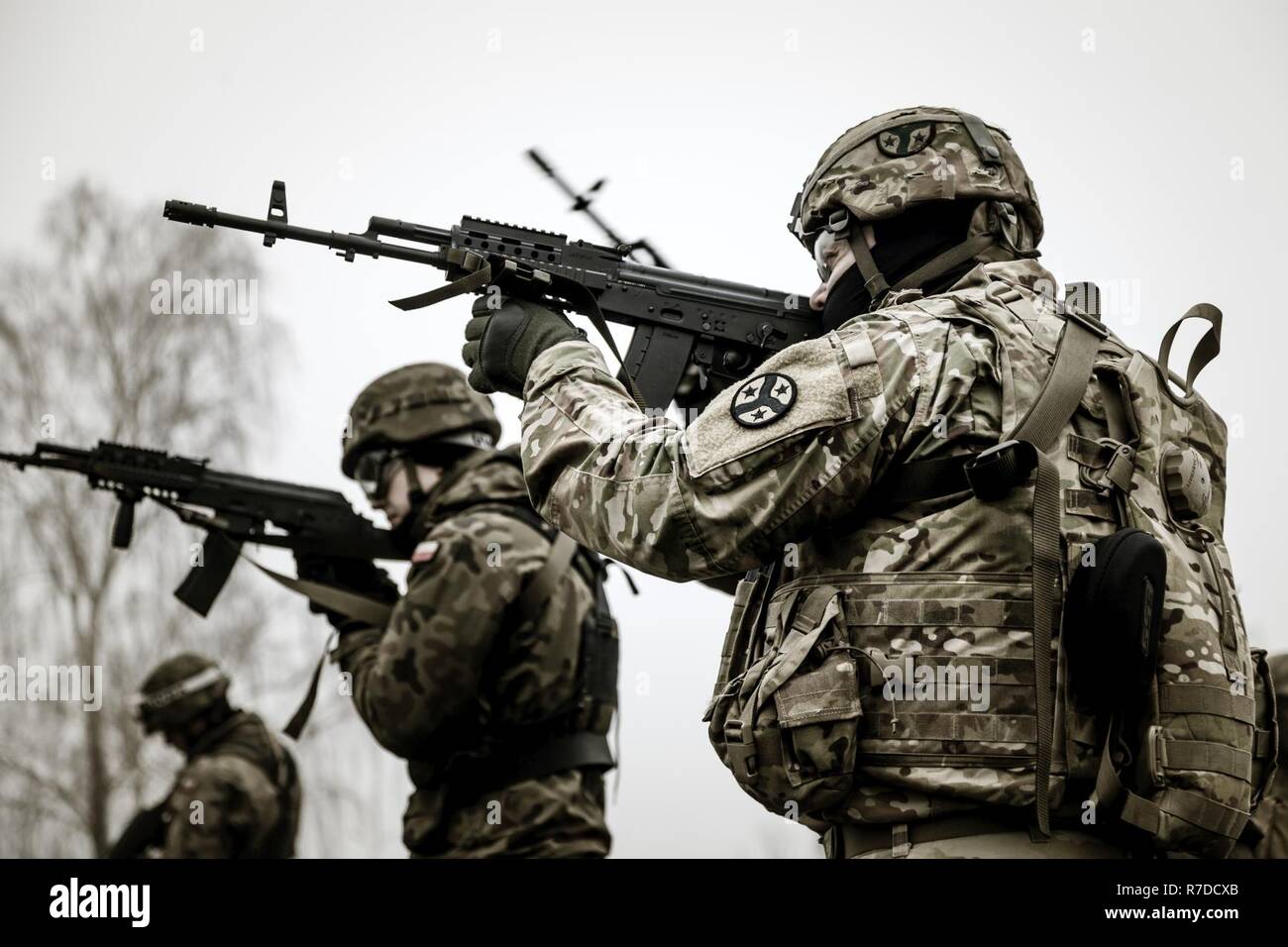 Soldiers assigned to Task Force Raider take part in a Polish led ...