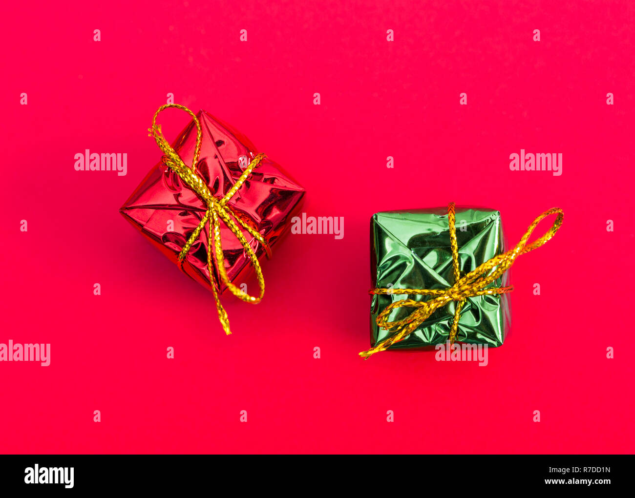 Two christmas gift boxes hi-res stock photography and images - Alamy