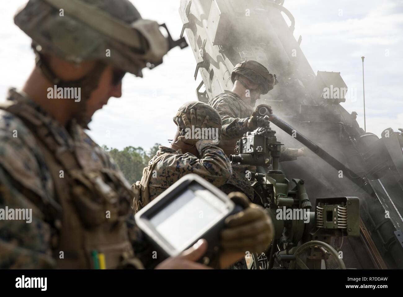 U.S. Marines with 1st Battalion, 10th Marine Regiment, 2nd Marine ...