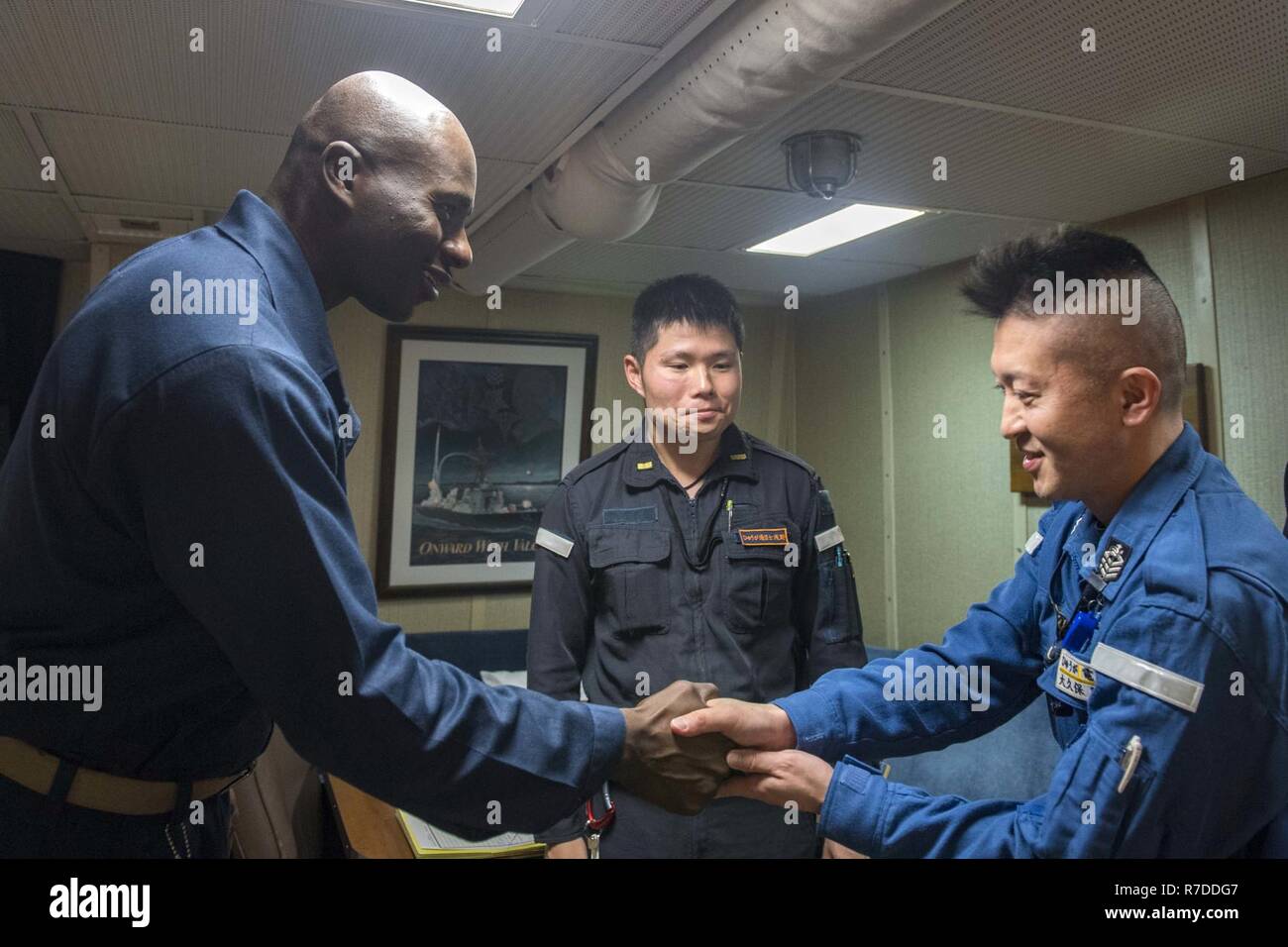 WATERS SOUTH OF JAPAN (Dec. 4, 2018) Cmdr. Leroy Mitchell, commanding ...