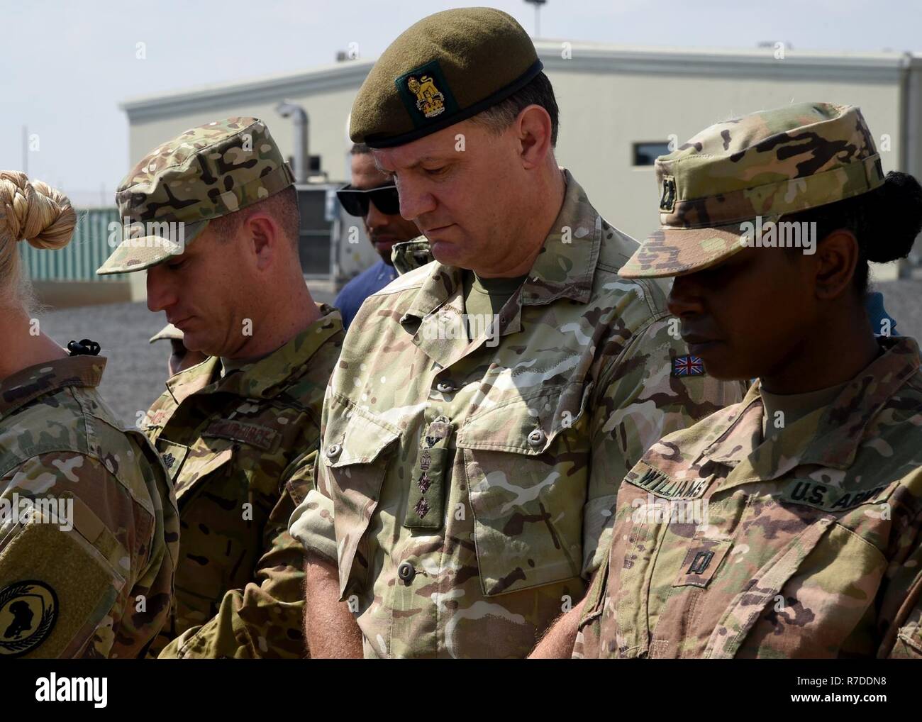 British Army Col. Simon Butt (center), Combined Joint Task Force-Horn ...