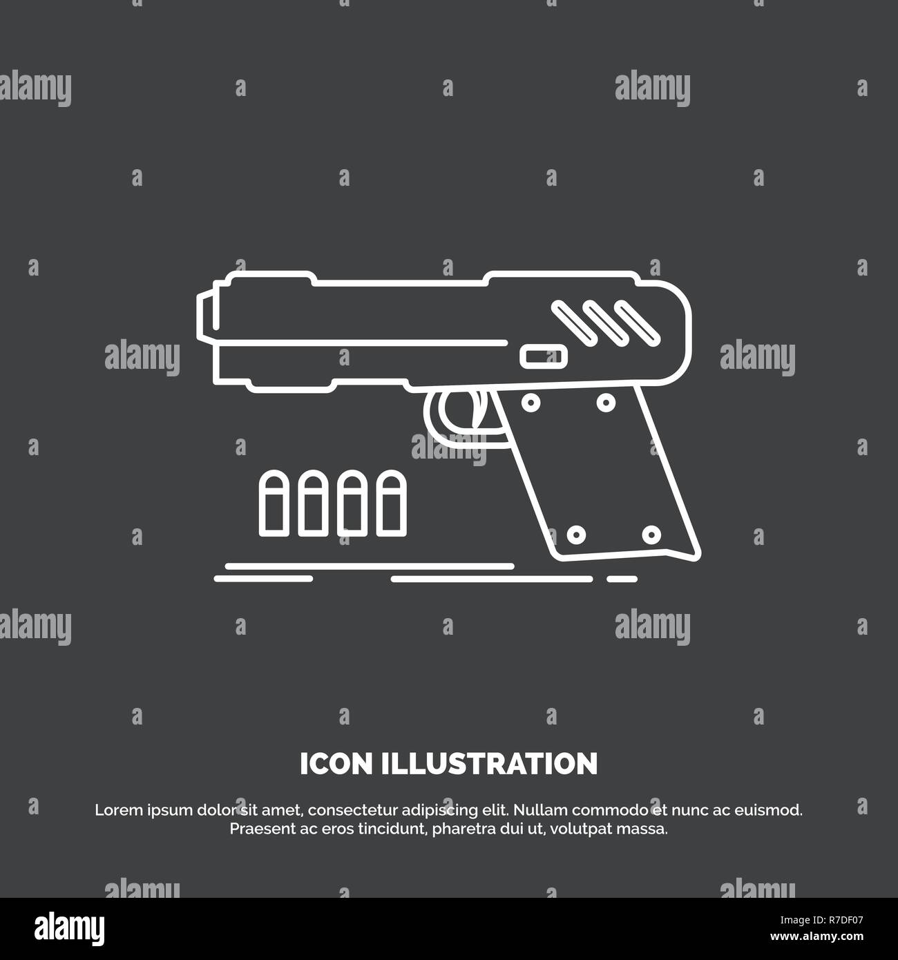Weapon icon hi-res stock photography and images - Alamy