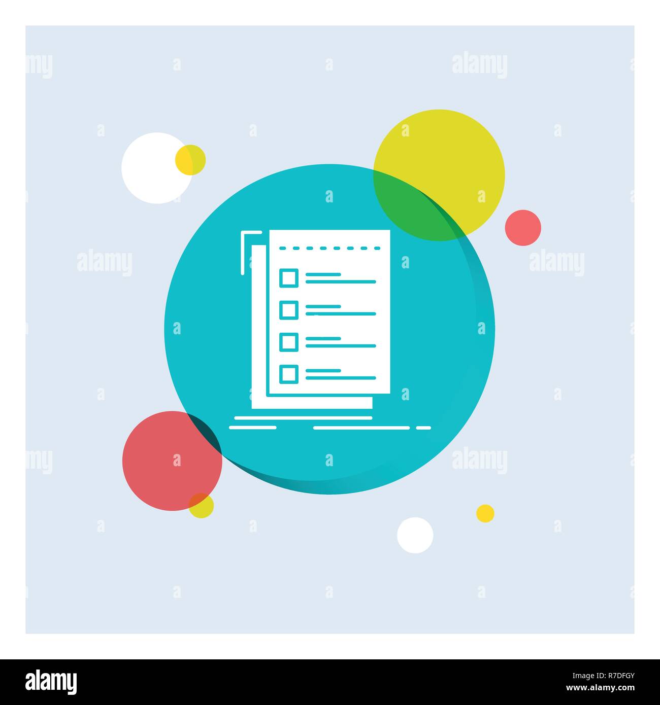 Check list white background Stock Vector Images - Alamy