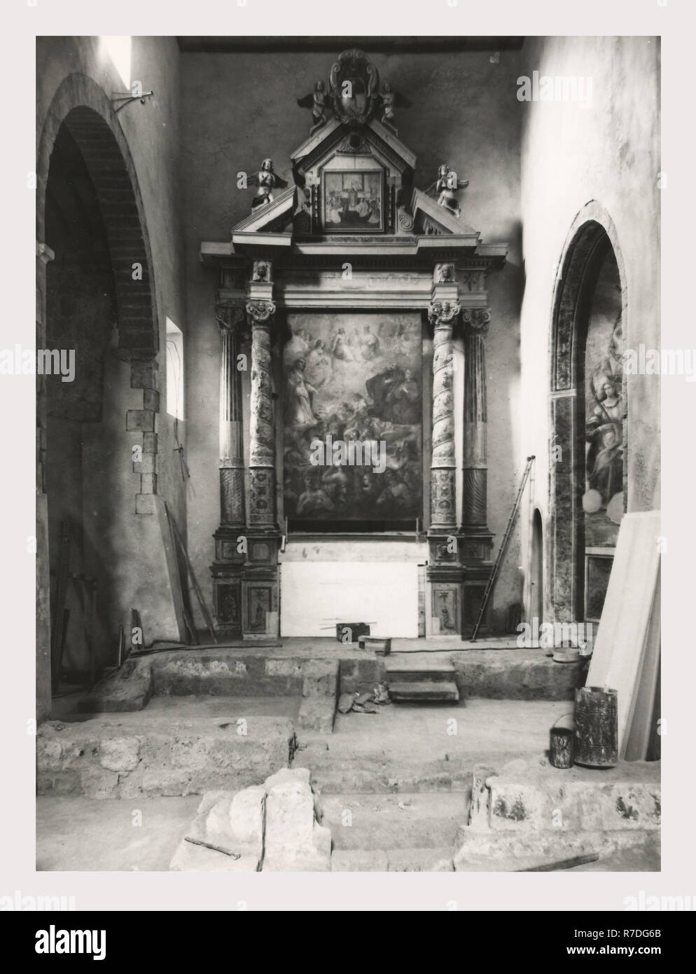 Lazio, Viterbo, Tuscania, S. Maria della Rosa Stock Photo - Alamy