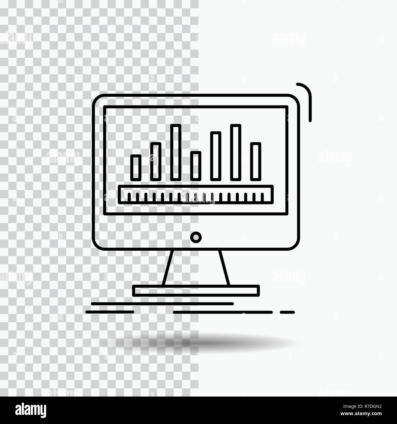 Icon dashboard data vector black Stock Vector Images - Alamy