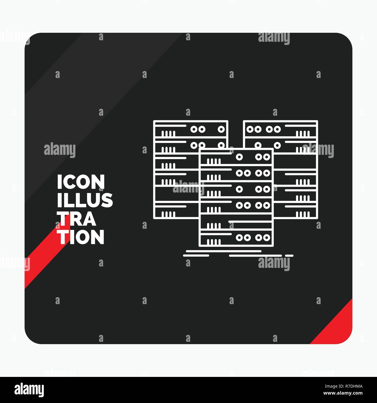 Black server data room Stock Vector Images - Alamy