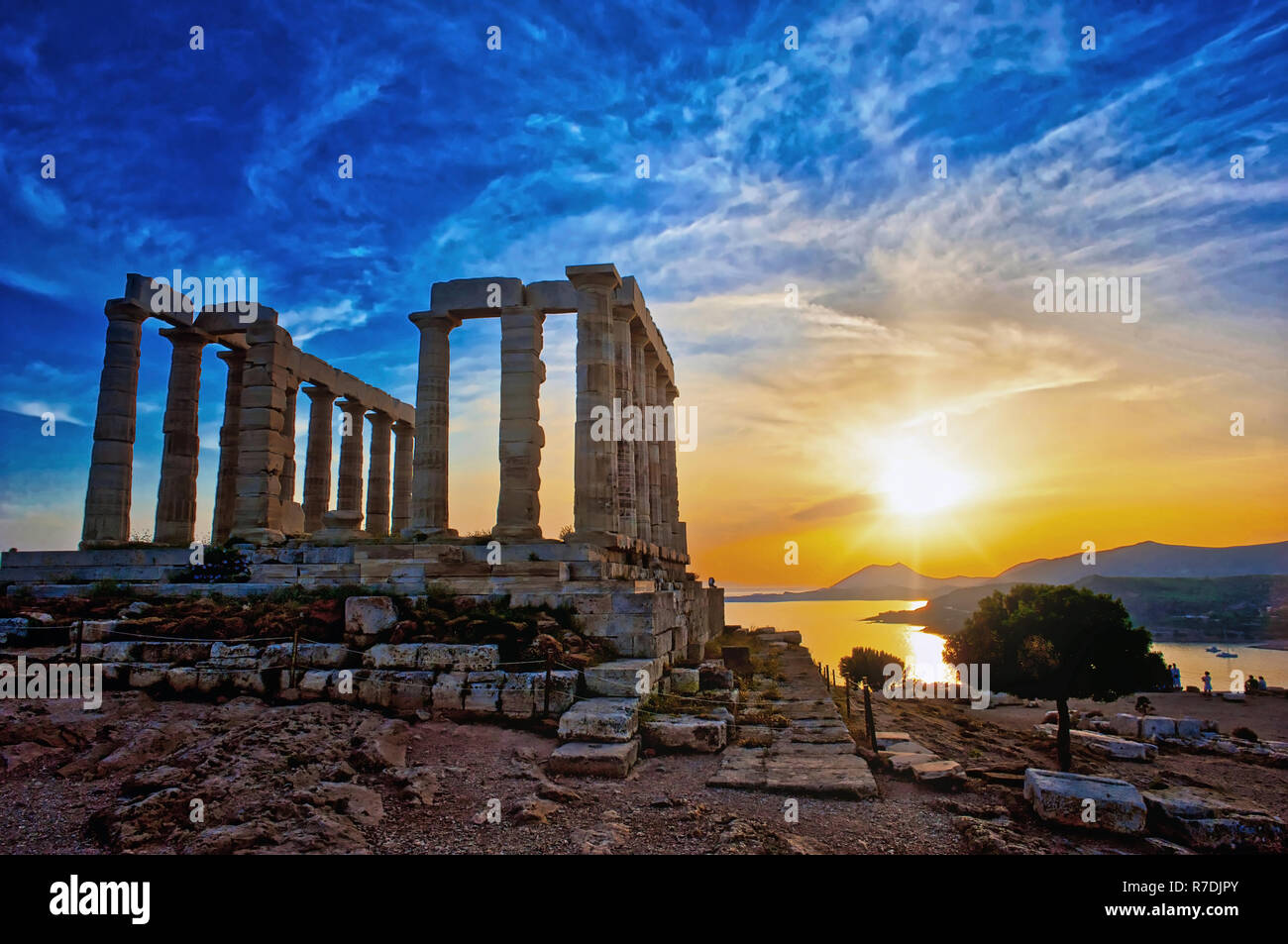 Temple of Poseidon, Sounion, Greece Stock Photo - Alamy