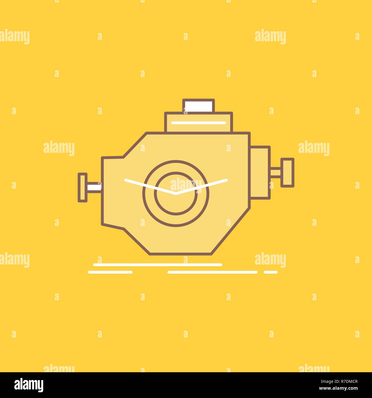 Diesel engine yellow transport Stock Vector Images - Alamy