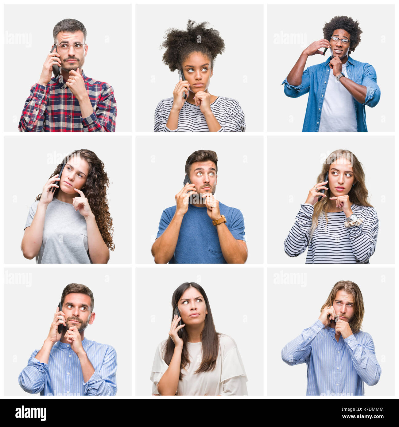 Group Of Confused People