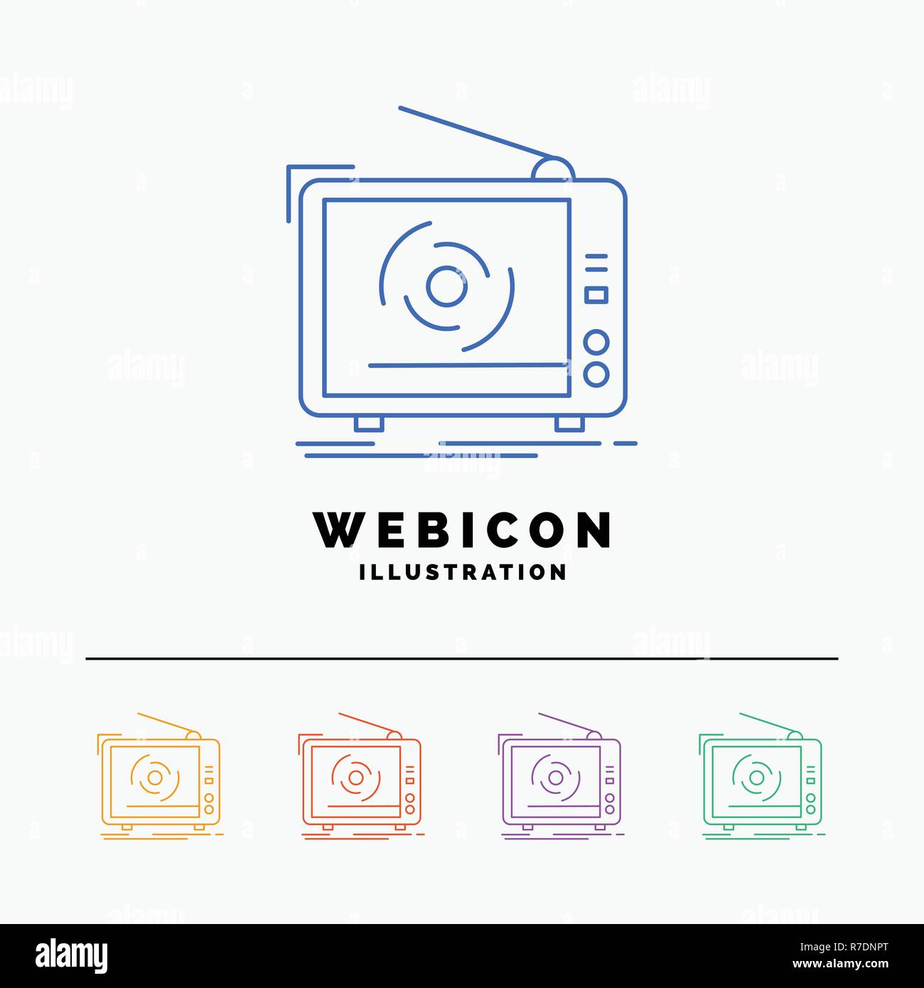 Commercial on tv screen Stock Vector Images - Alamy