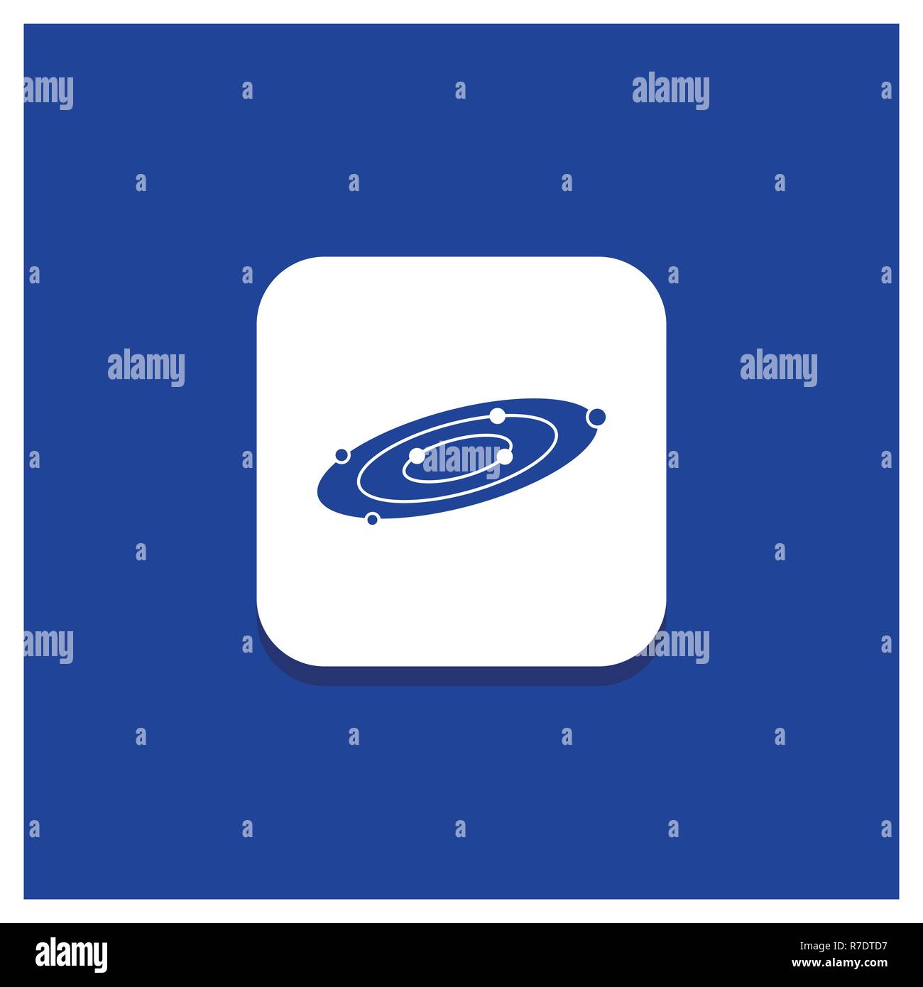 Blue Round Button for Galaxy, astronomy, planets, system, universe ... Blue Round Button for Galaxy, astronomy, planets, system, universe ...