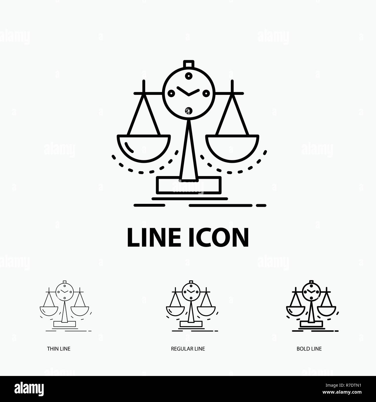 Balanced, management, measure, scorecard, strategy Icon in Thin ... Balanced, management, measure, scorecard, strategy Icon in Thin ...