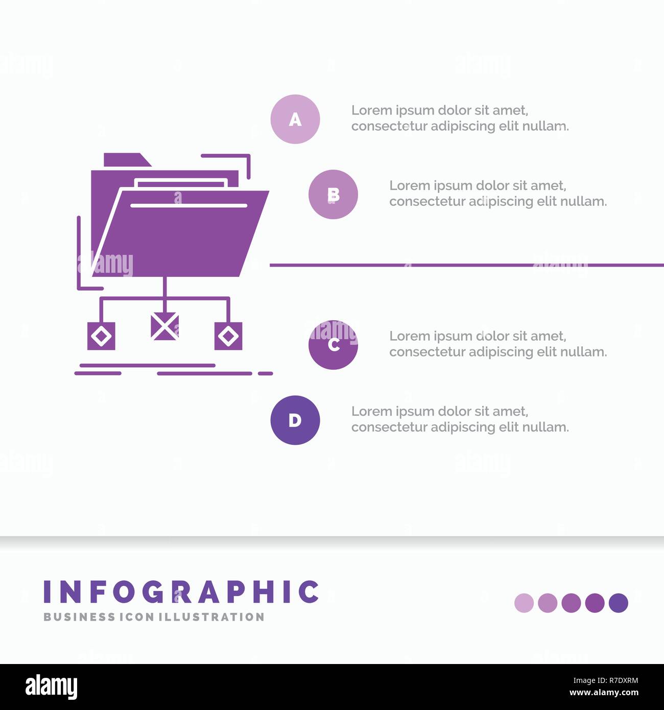 Backup Data Files Folder Network Infographics Template For Website And Presentation Glyph