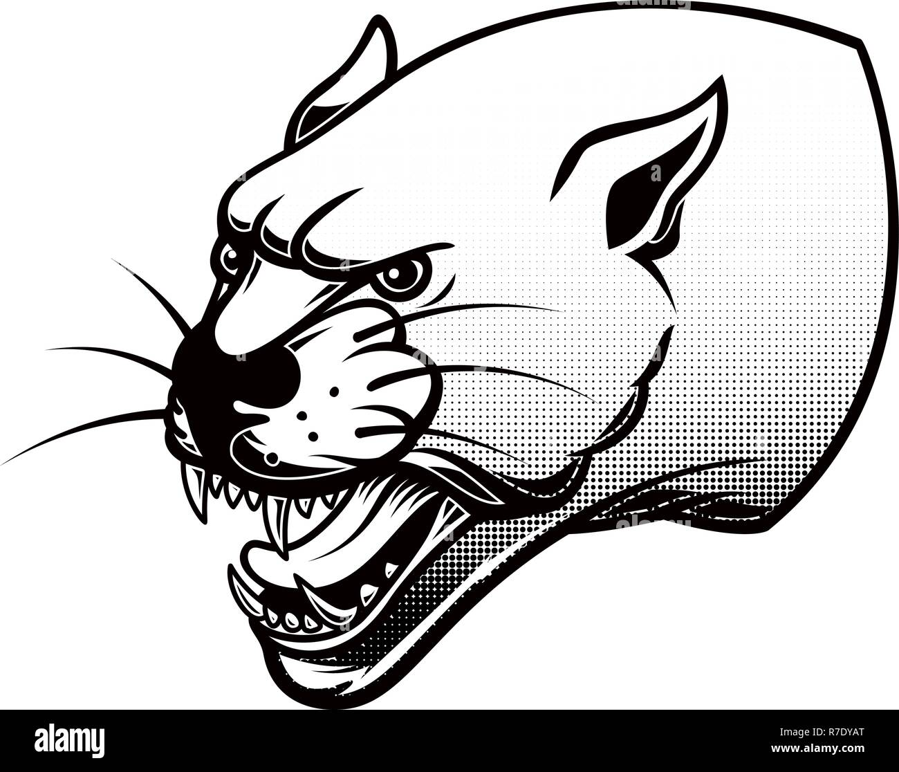 Pantera fur illustration Stock Vector Images - Alamy